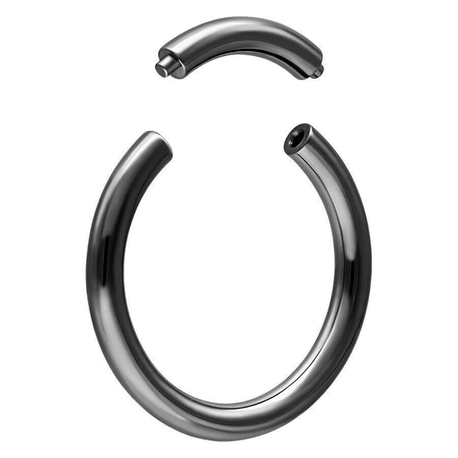 Smooth Segment Ring - Svart Titan