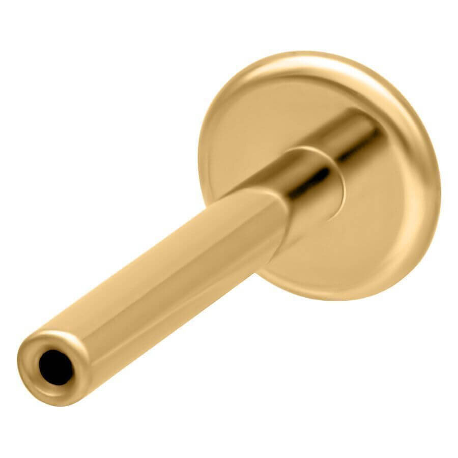 Golden Threadless Labret Stem - No Ball (BYCG)